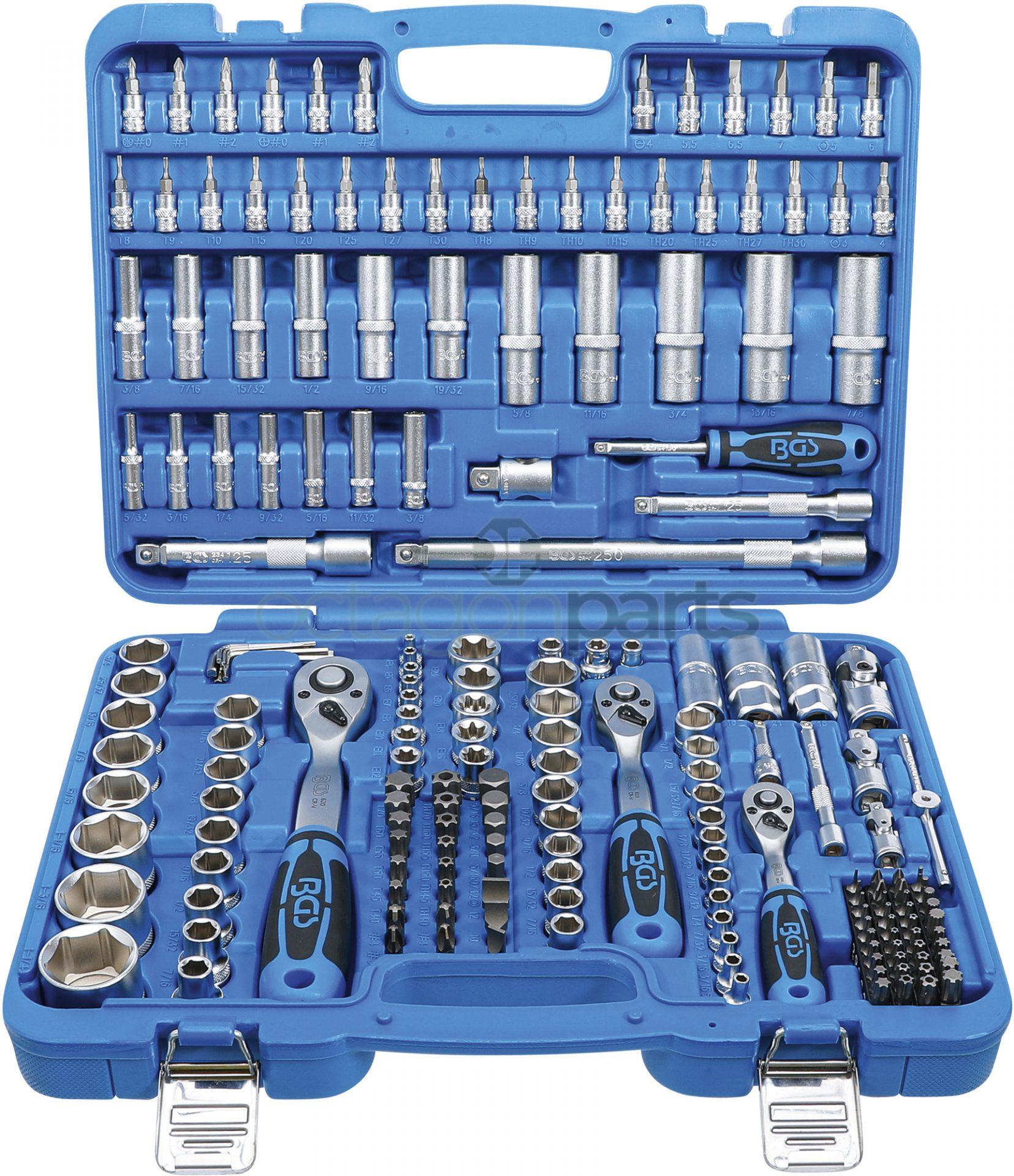 Dopsleutelset - Engelse Maten - 192 delig - BGS - Octagon Parts