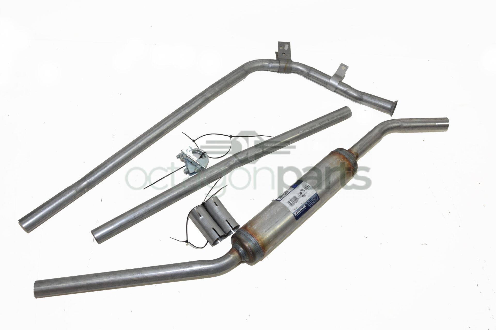 15a Uitlaat Classic Mini 850-1000cc -1964-73 - 3 delig - Octagon Parts